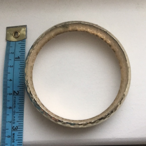 Zara | Jewelry | Hammered Gold Bangle | Poshmark